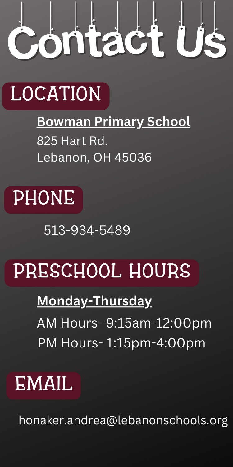 Departments - Student Registration - Preschool Students | Lebanon City ...